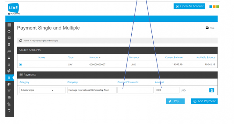Bill Payment - JN Bank