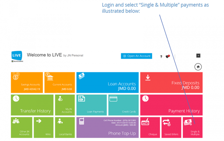 Bill Payment - JN Bank