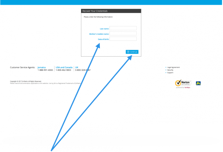 Username Recovery - JN Bank